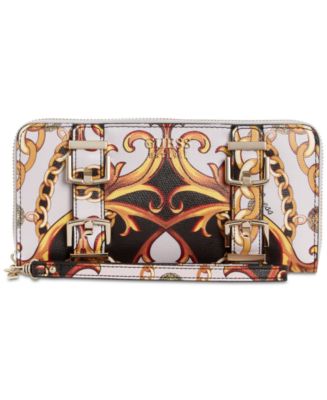 GUESS Jori Printed Zip Around Wallet - Macy's