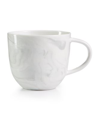 Hotel Collection Modern Marble-Finish Mug, Created for Macy's - Macy's