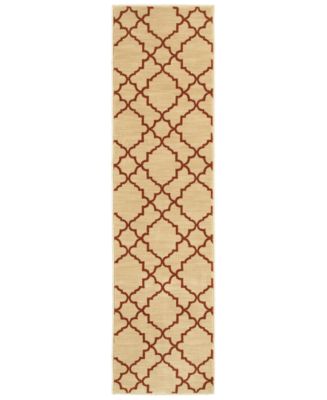 CLOSEOUT! Oriental Weavers Casablanca 5178E Beige/Rust 1'10" x 7'6 ...