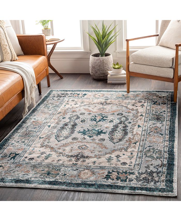 Surya Soft Touch SFT-2303 Teal 7'10" x 10'3" Area Rug - Macy's
