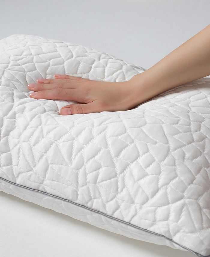 Protect-A-Bed Multi-Position Medium Firm Snow Cooling Pillow With ...