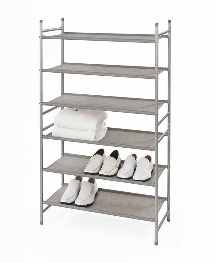 Neatfreak Harmony Twill Freestanding Stackable 3-Tier Shoe Rack - Macy's