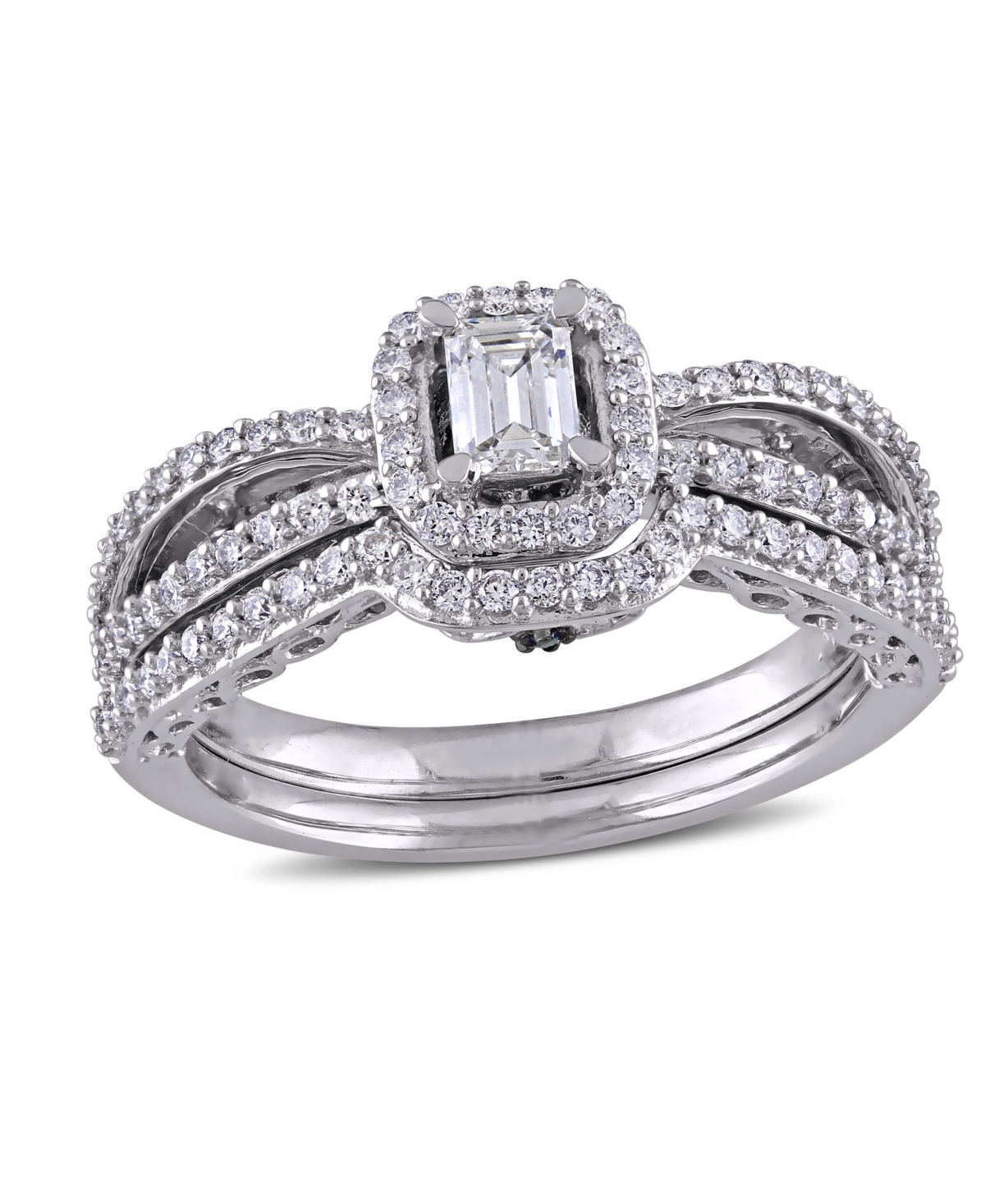 Click here for Certified Diamond (3/4 ct. t.w.) Emerald-Shape Hal... prices