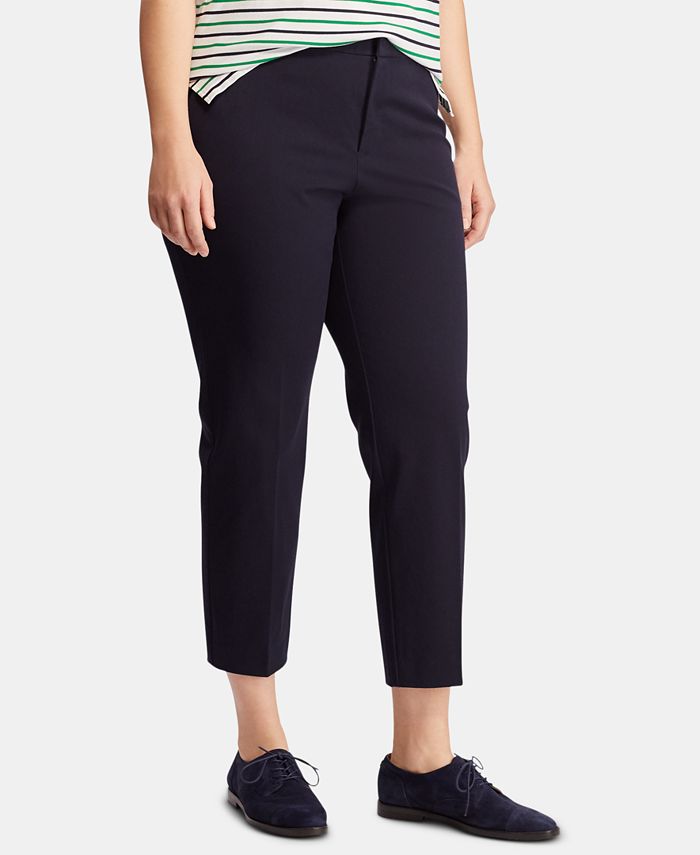 Lauren Ralph Lauren Plus Size Stretch Skinny Pants - Macy's
