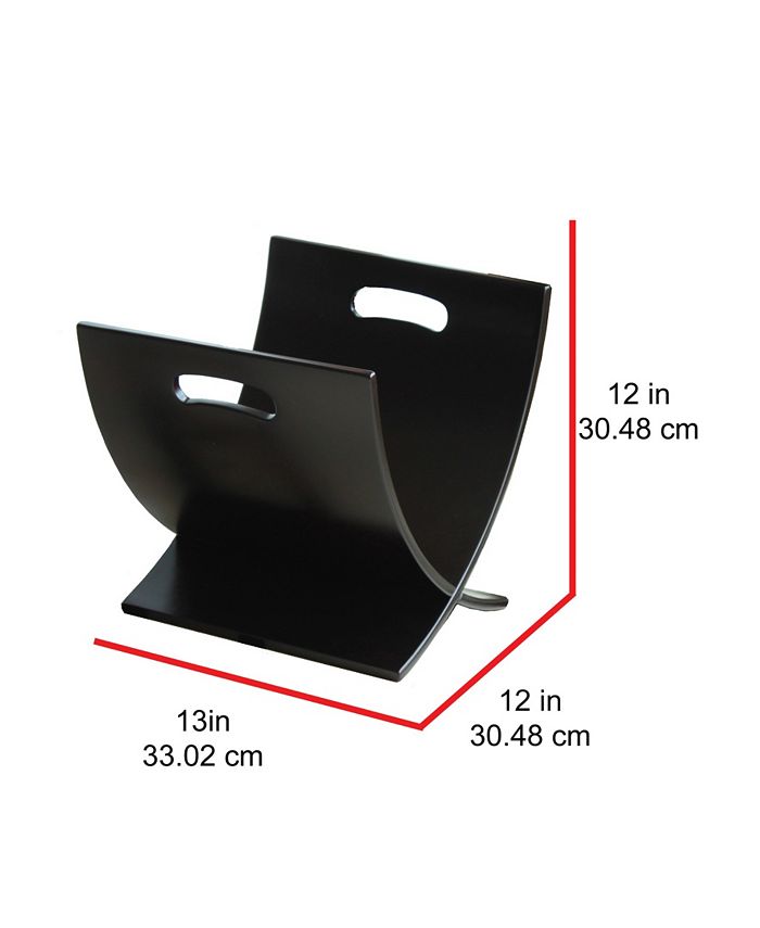 Oceanstar Contemporary Wooden Magazine Rack - Macy's