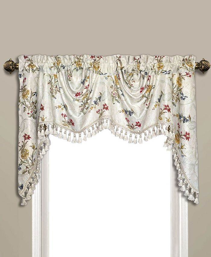 United Curtain Co Inc Jewel 108" X 30" Austrian Valance - Macy's