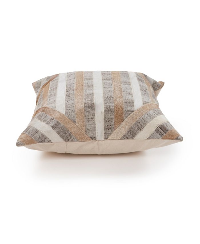 LR Home Textured Natural Throw Pillow - Macy's