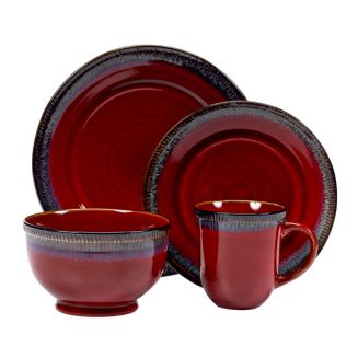 Over and Back Sheen 16 Piece Dinnerware Set - Macy's