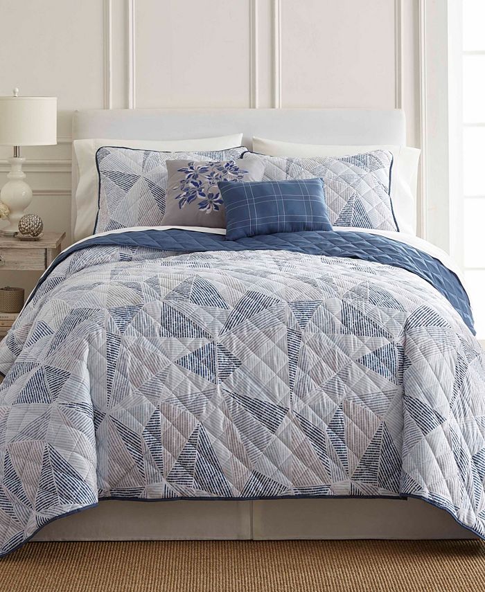 Modern Threads Solid Embroidered Quilt Designs - Macy's