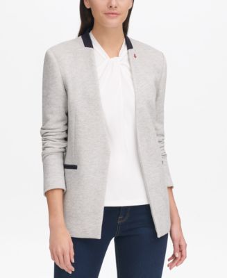 Tommy Hilfiger Elbow-Patch Sweatshirt Blazer - Macy's