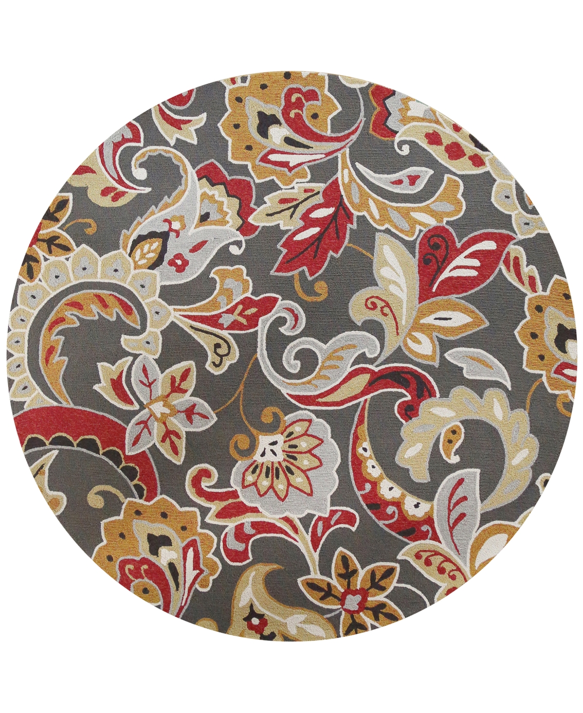 Click here for Kas Harbor Flora 4213 Taupe 76 Indoor/Outdoor Roun... prices