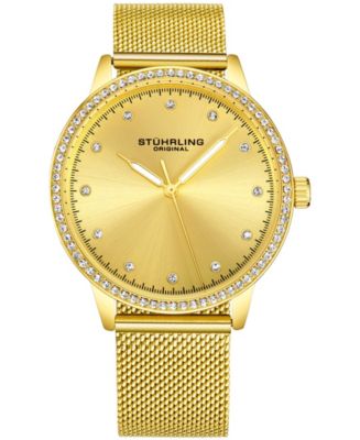 Women's Gold-Tone Mesh Bracelet Watch 38mm - Macy's