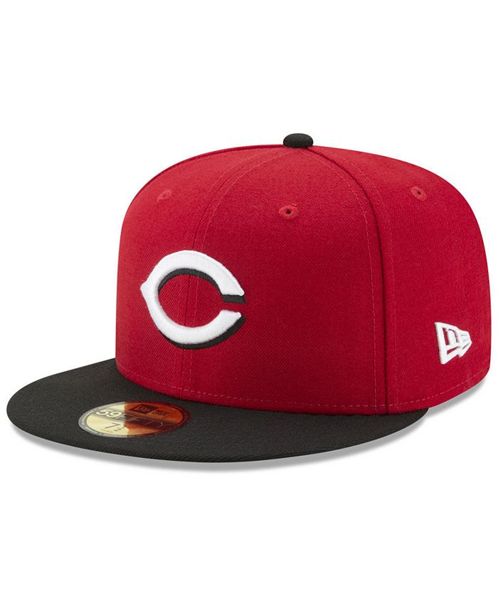 New Era Cincinnati Reds Authentic Collection Anniversary Patch 59FIFTY ...