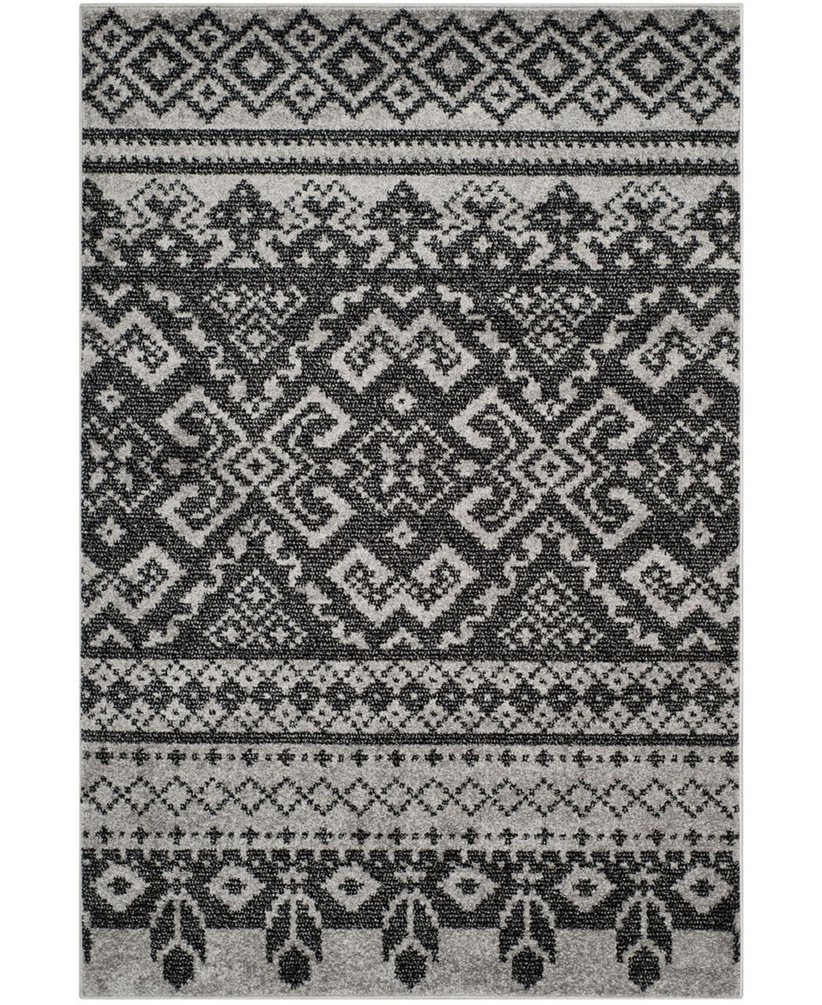 Click here for Safavieh Adirondack 51 x 76 Area Rug - Silver  Bla... prices