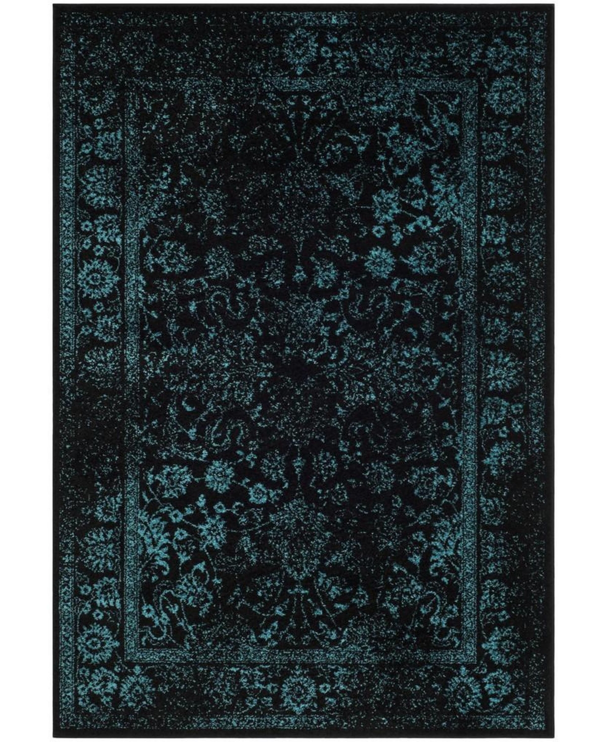 Click here for Safavieh Adirondack 109 Black and Teal 51 x 76 Are... prices