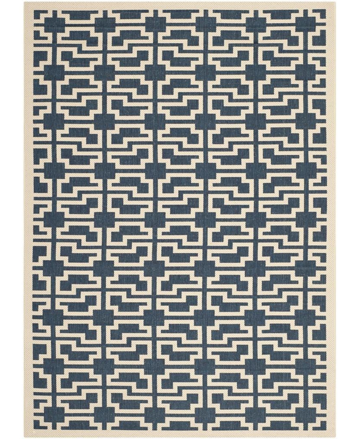Click here for Safavieh Courtyard MSR5424 Navy and Beige 53 x 77... prices