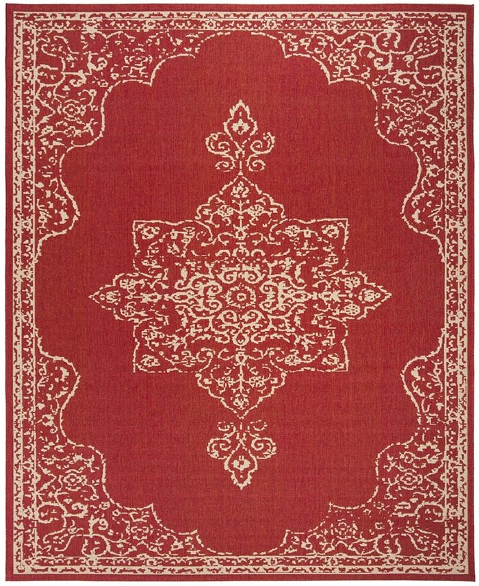 Safavieh Linden Red and Creme 8' x 10' Area Rug - Macy's