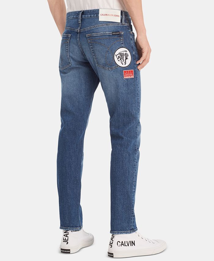 Calvin Klein Jeans Men's Slim Fit Patch Jeans - Macy's