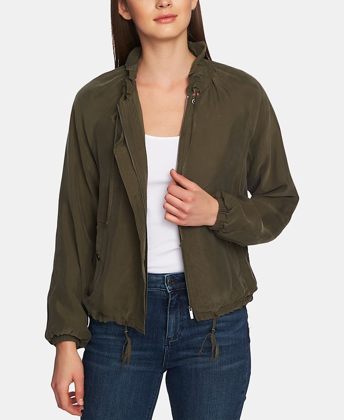 1.STATE Drawstring Cupro Soft Bomber Jacket - Macy's