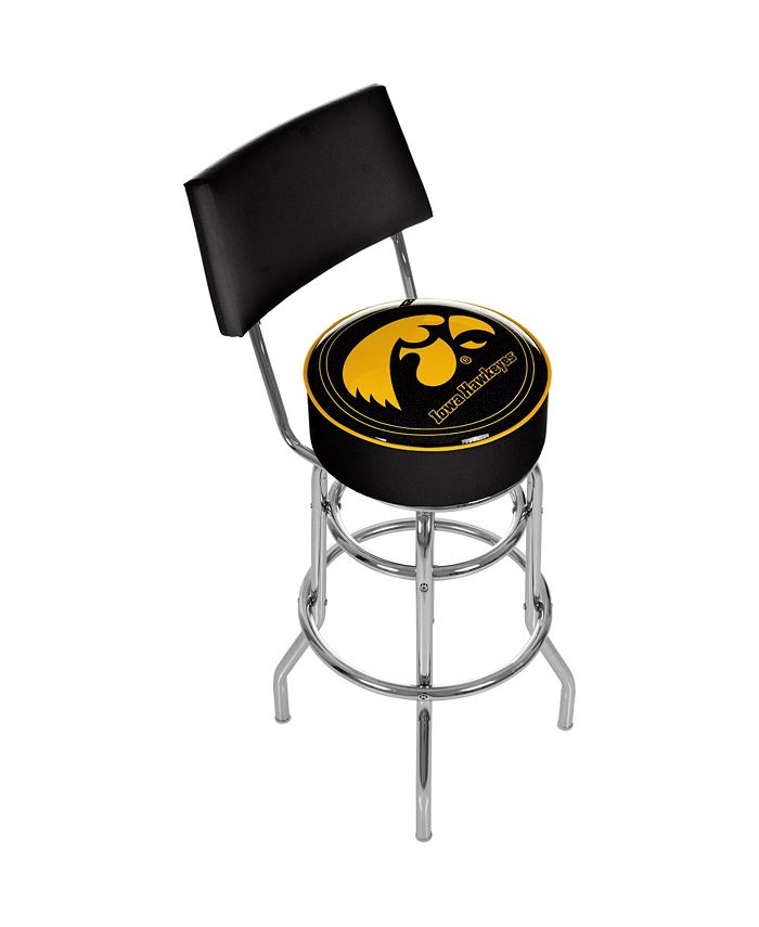 Trademark Global University of Iowa Padded Bar Stool with Back - Macy's