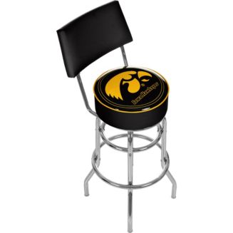 University of Iowa Padded Bar Stool with Back - Macy's