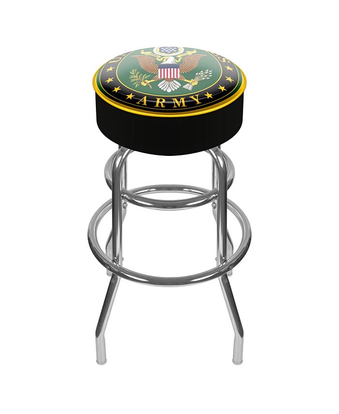 Trademark Global U.S. Army Symbol Padded Swivel Bar Stool - Macy's