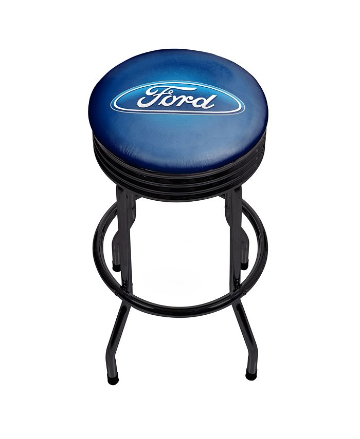 Trademark Global Ford Black Ribbed Bar Stool - The Universal Car - Macy's