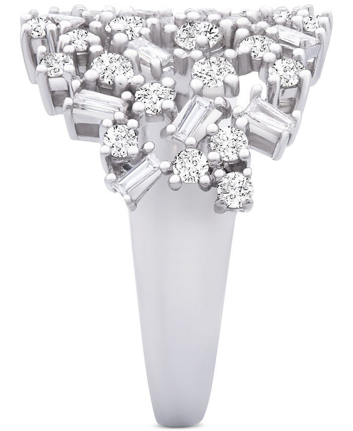 Wrapped in Love Diamond Scatter Cluster Ring (1 ct. t.w.) in 14k White ...