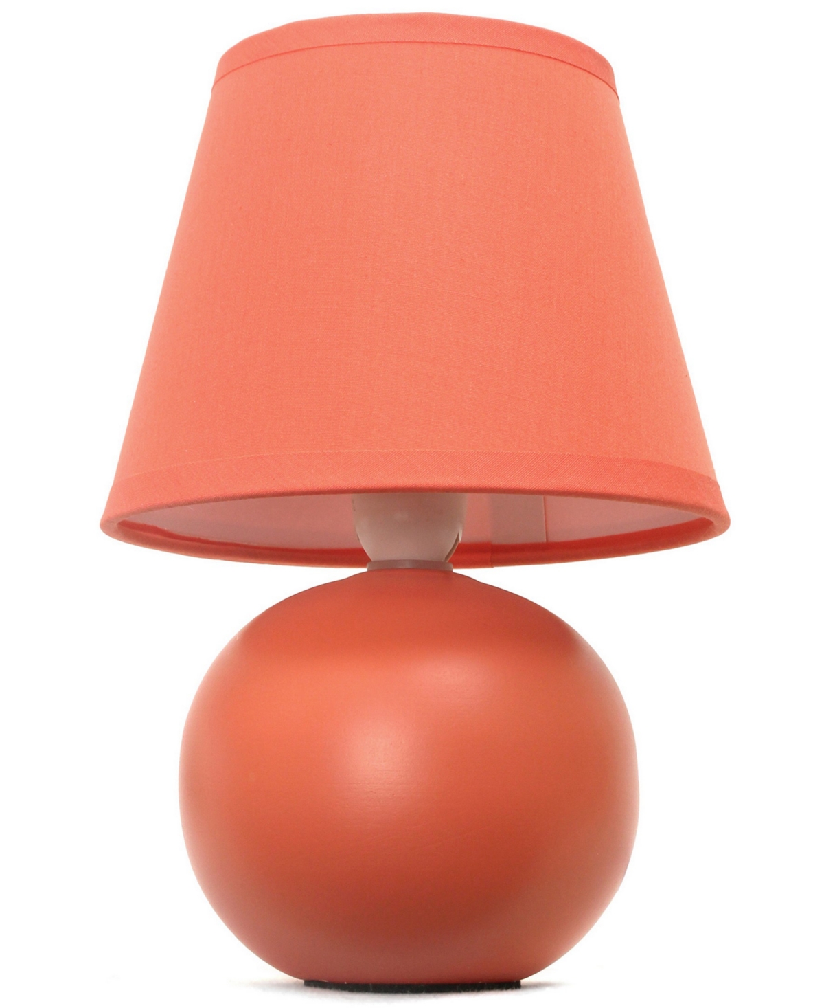 Click here for Simple Designs Mini Ceramic Globe Table Lamp - Ora... prices