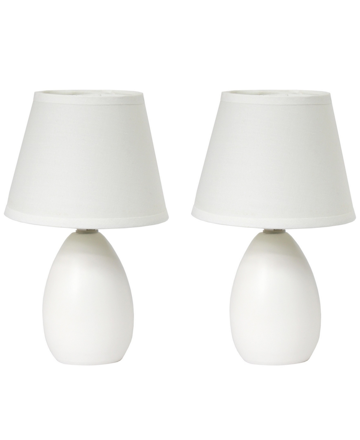 Click here for Simple Designs Mini Egg Oval Ceramic Table Lamp 2... prices