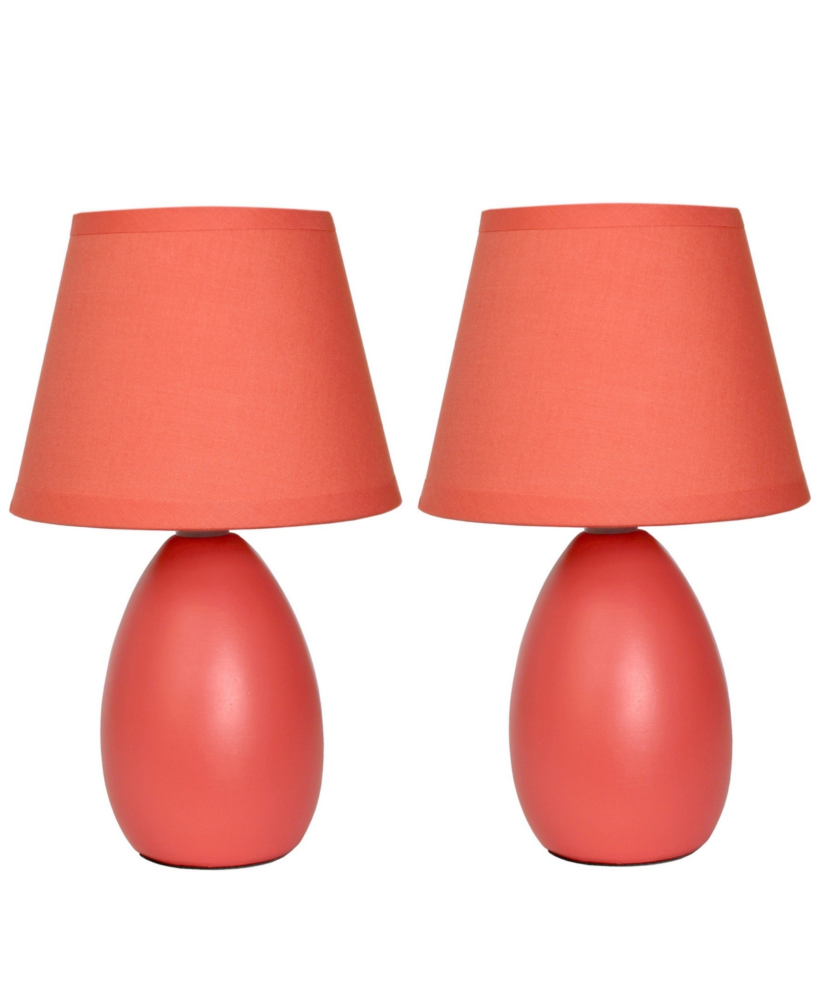 Click here for Simple Designs Mini Egg Oval Ceramic Table Lamp 2... prices