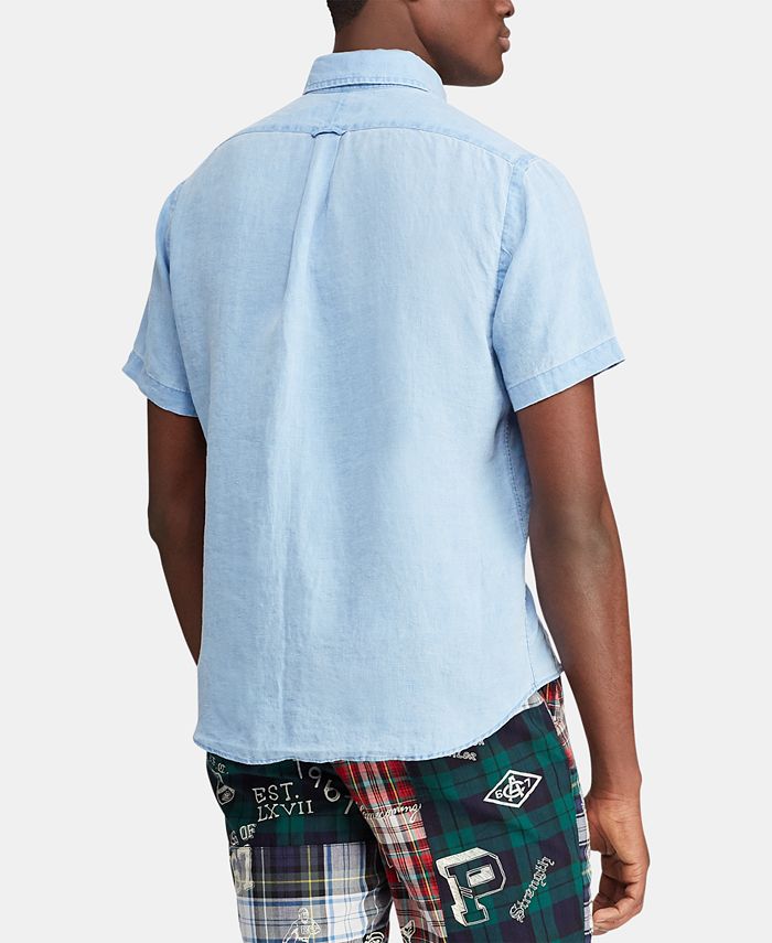 Polo Ralph Lauren Men's Classic-Fit Linen Shirt - Macy's