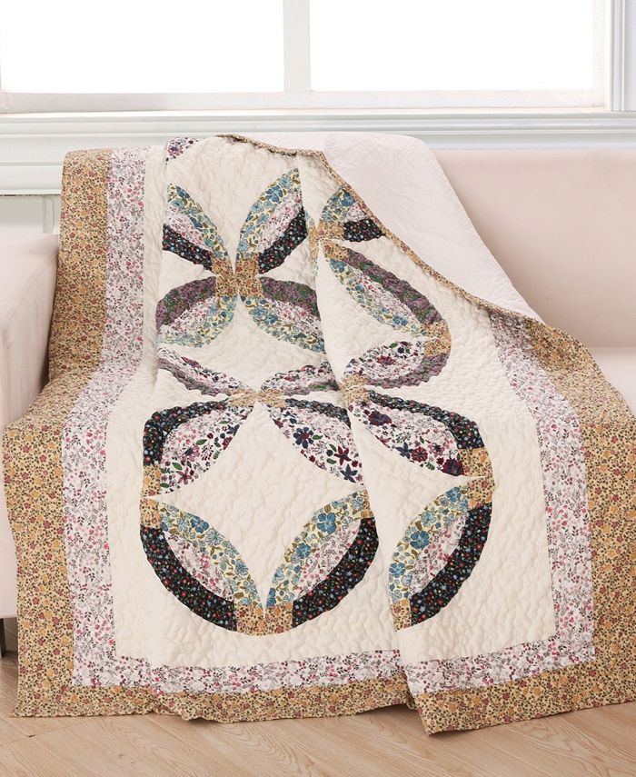 Greenland Home Fashions Sweet Caroline Throw 50" x 60" - Macy's