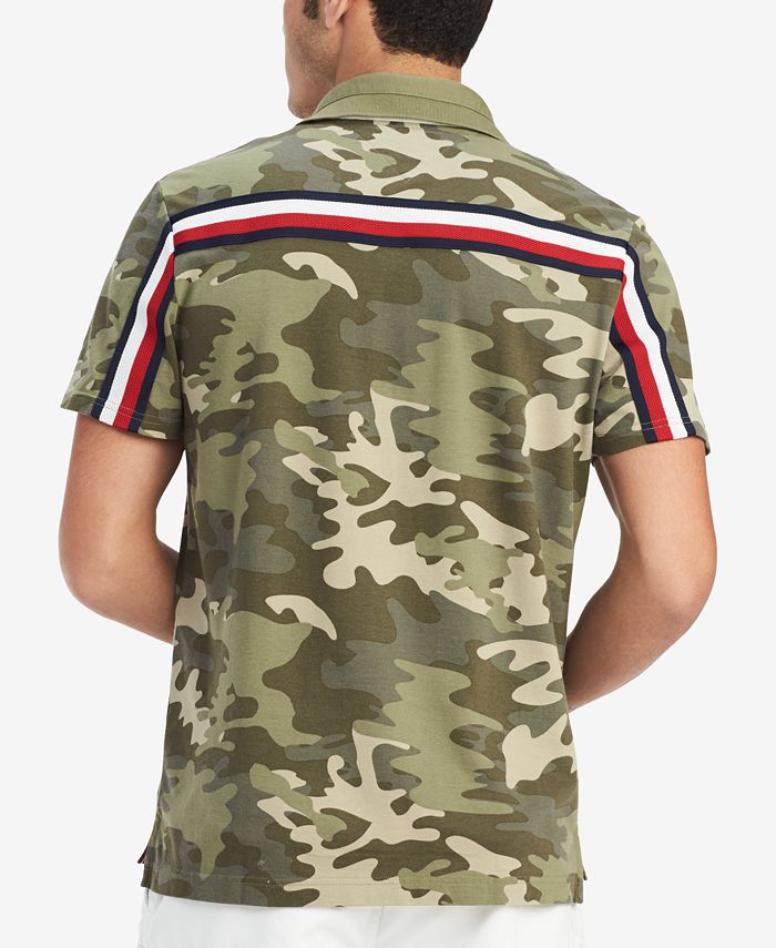 Tommy Hilfiger Men's Sarison Custom-Fit Camouflage Polo, Created for ...