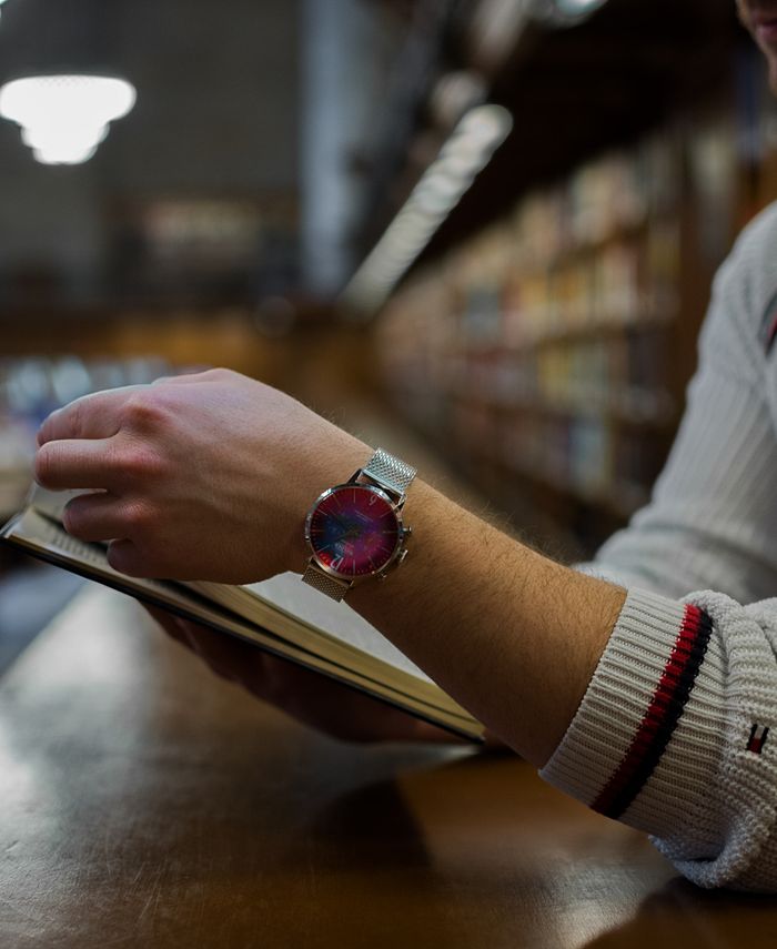 WELDER Men's Stainless Steel Mesh Bracelet Watch 42mm - Macy's