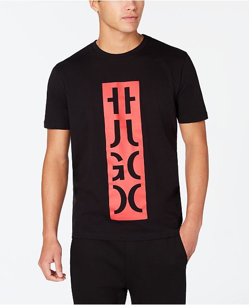Hugo Boss HUGO Men's Split-Logo Graphic T-Shirt & Reviews - T-Shirts ...