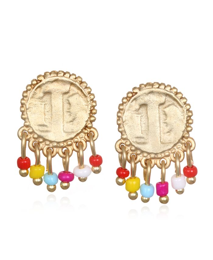 Capwell & Co Multi Coin Earring - Macy's