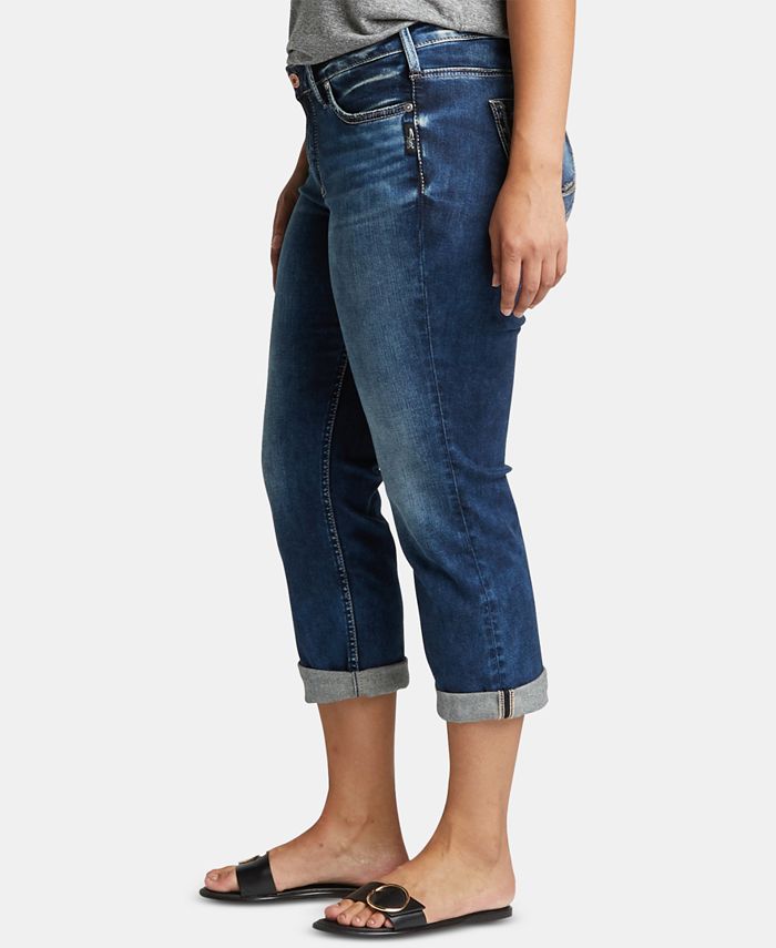 Silver Jeans Co. Plus Size Suki Capri Jeans - Macy's