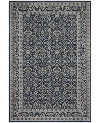Safavieh Brentwood BNT870 Navy and Light Gray 3' x 5' Sisal Weave Area ...