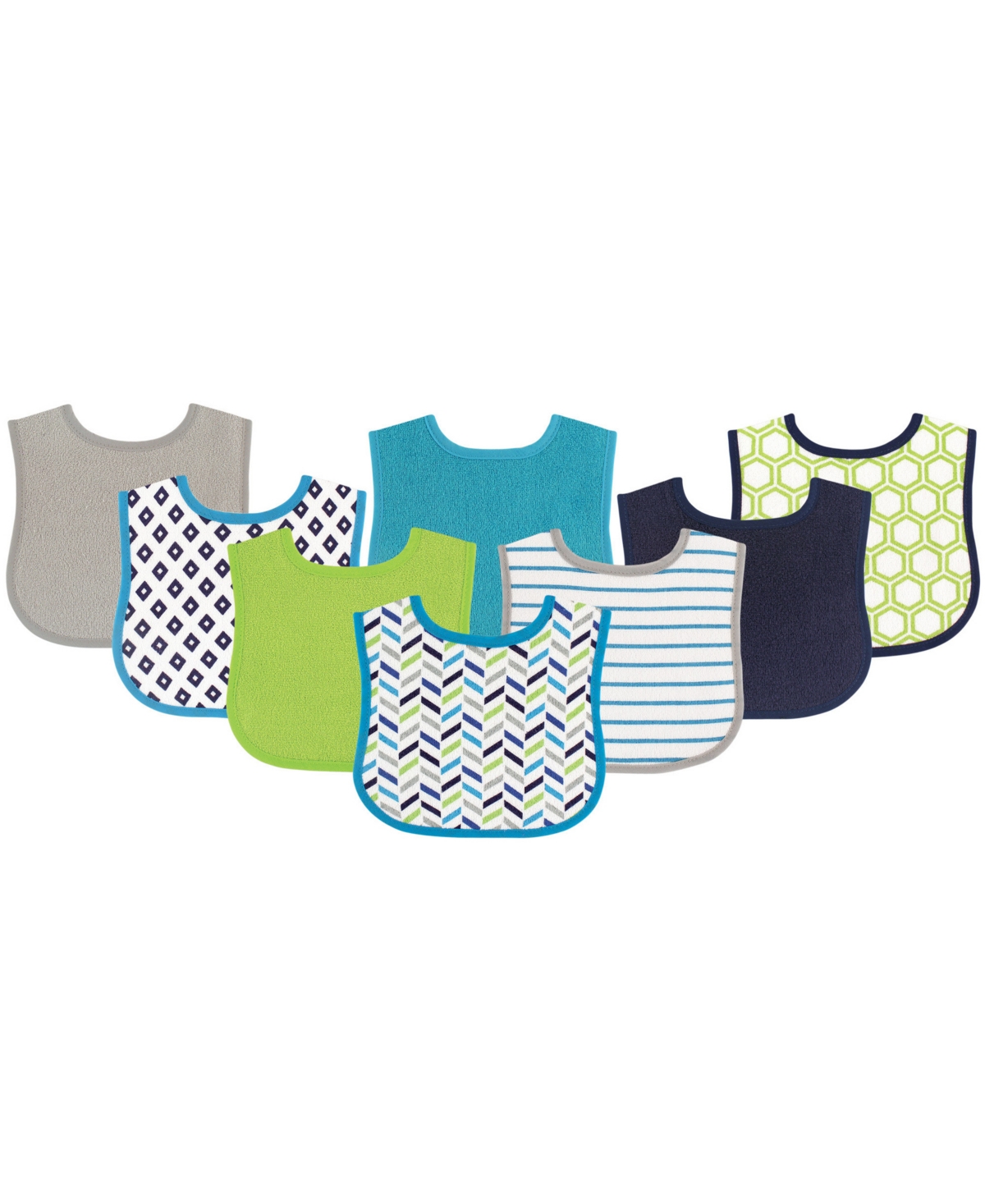 Click here for Luvable Friends Baby Girl Cotton Terry Bibs 8pk  G... prices
