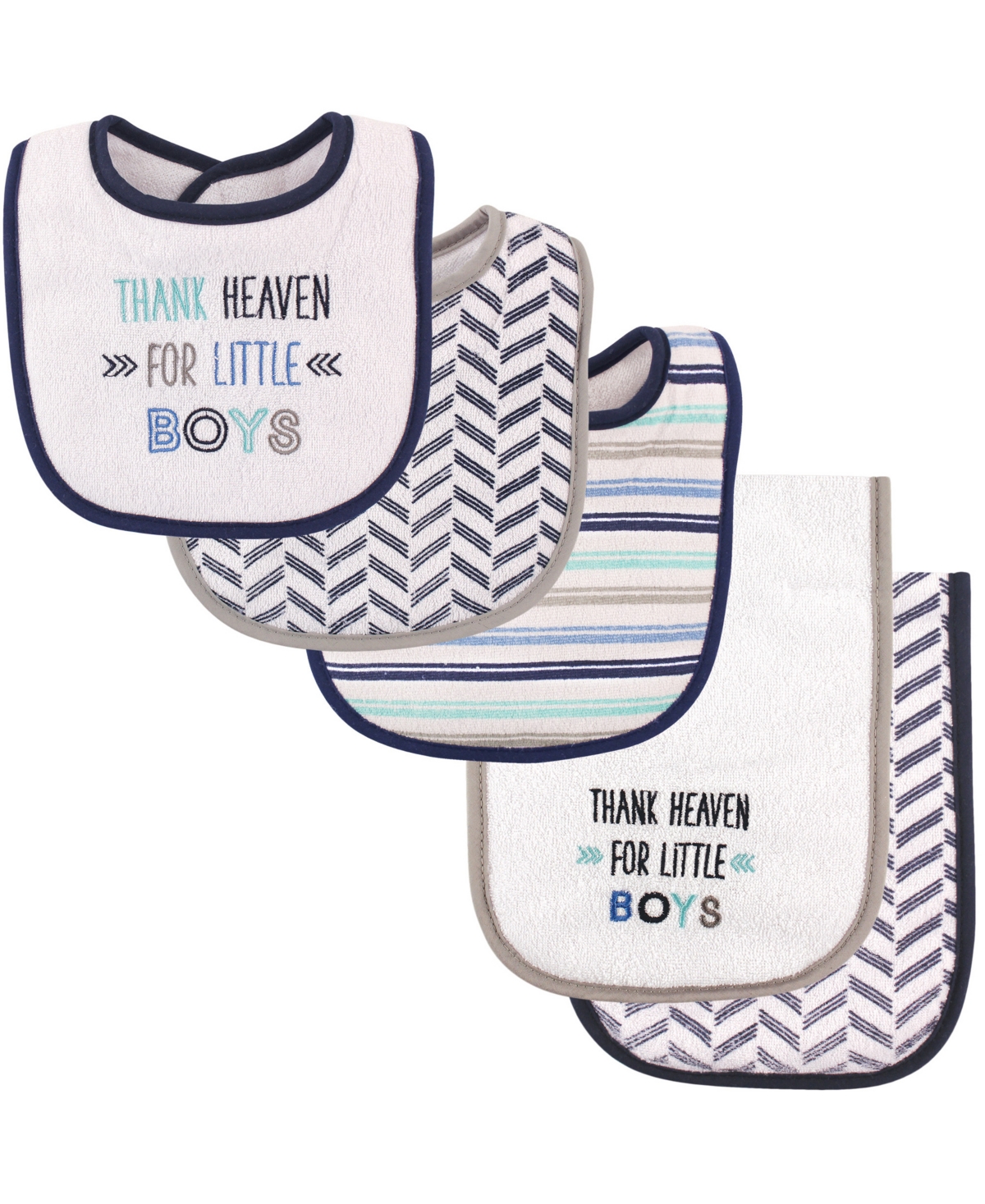 Click here for Luvable Friends Baby Boy Bib and Burp Cloth Set 5p... prices