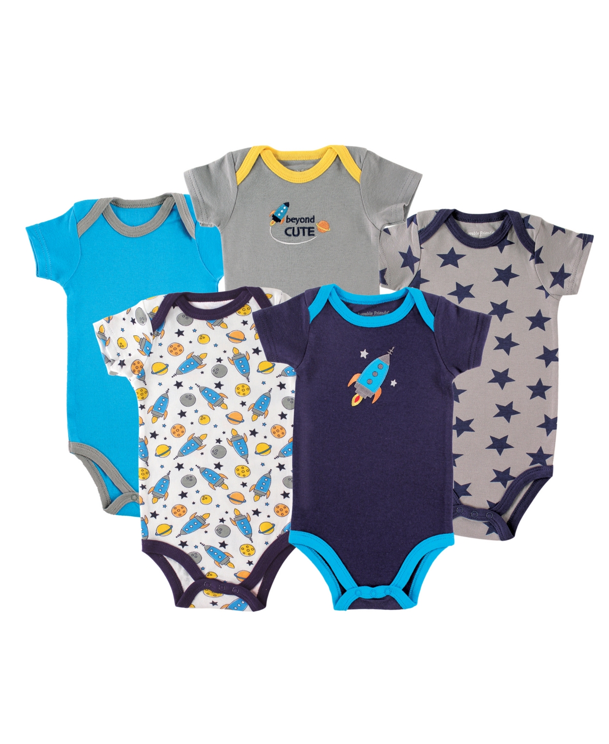Click here for Luvable Friends Baby Girls 5Pk Bodysuits - Rocket prices