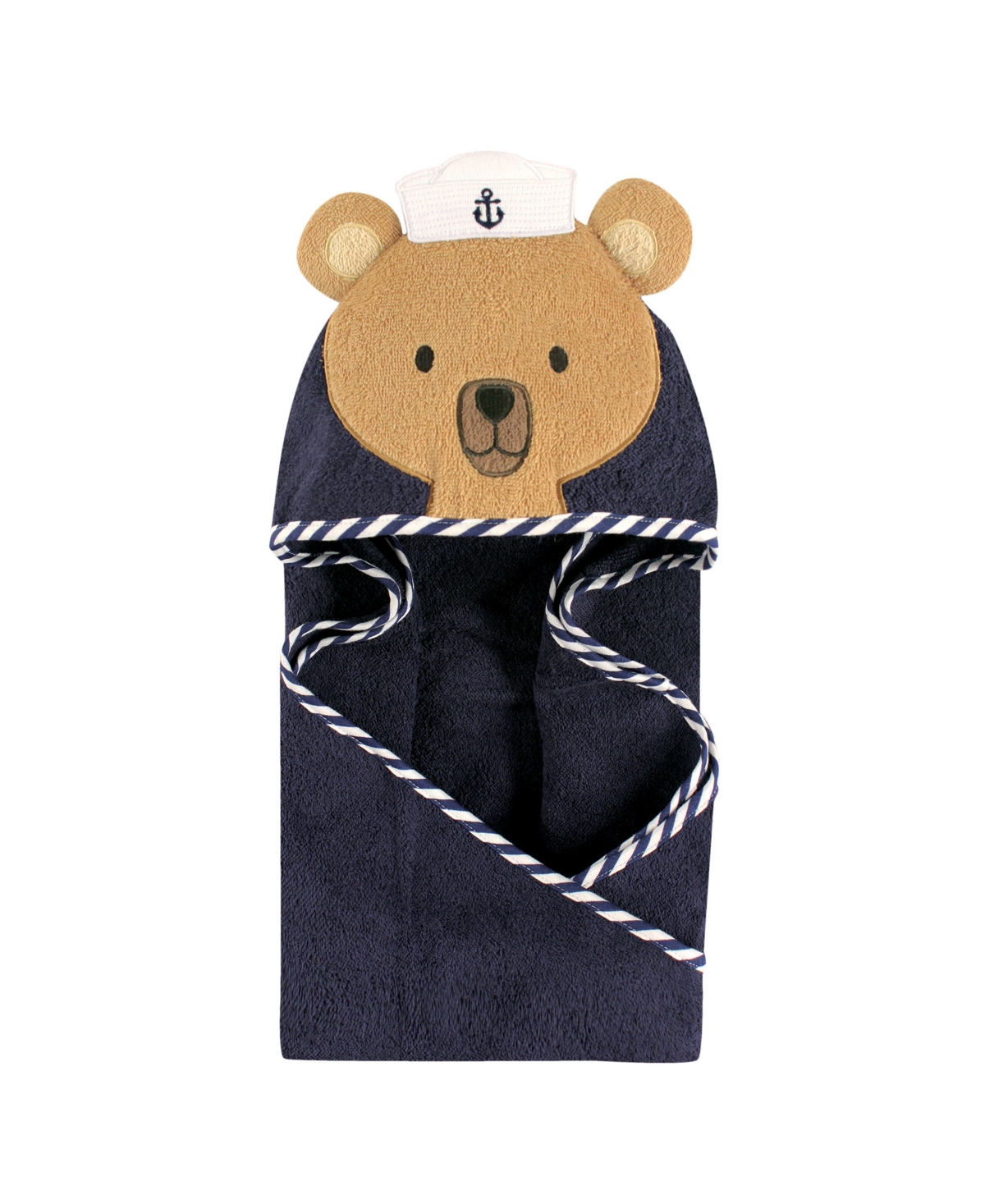 Click here for Hudson Baby Boys Cotton Hooded Critter Wrap - Sail... prices
