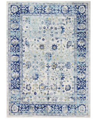 BB Rugs CLOSEOUT! Cassius CSS-503 Ivory/Blue 3'6" x 5'6" Area Rug - Macy's