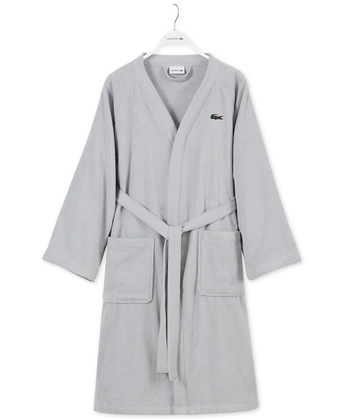 Click here for Lacoste Home Logo Patch 100 Cotton Pique Bath Robe... prices
