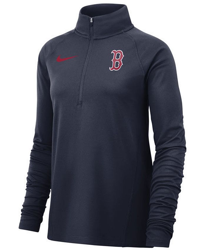Nike Women's Boston Red Sox Half-Zip Element Pullover - Macy's