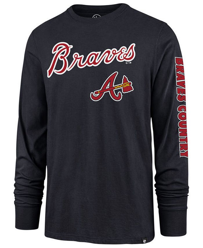 '47 Brand Men's Atlanta Braves Rival Local Long Sleeve T-Shirt - Macy's
