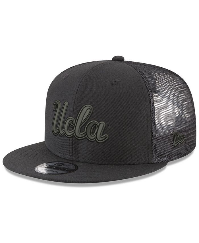 New Era UCLA Bruins Black on Black Meshback Snapback Cap - Macy's