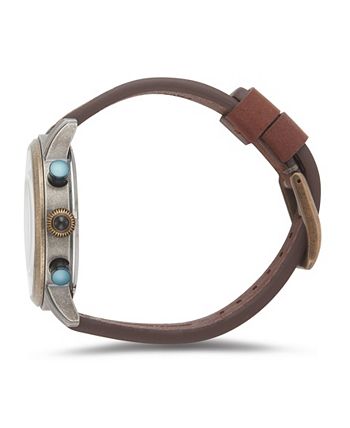 Frye Mens' Graham Chronograph Whiskey Leather Strap Watch - Macy's