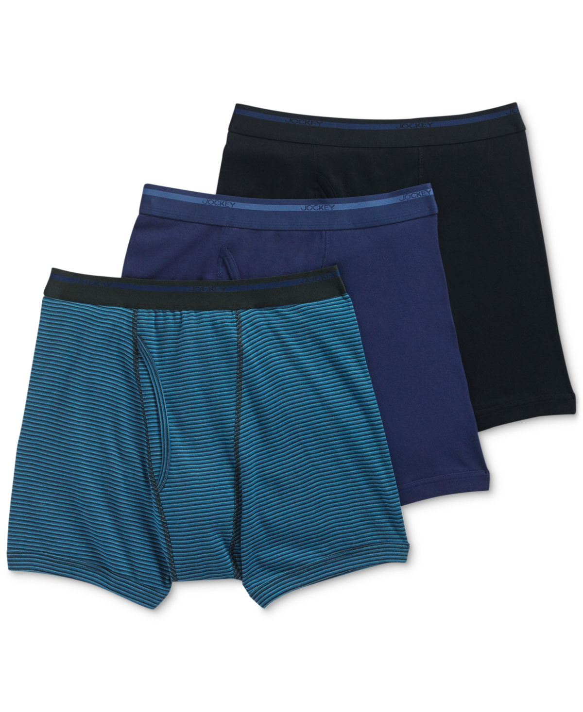 Click here for Jockey Mens 3-Pack Classic Cotton Boxer Briefs - B... prices